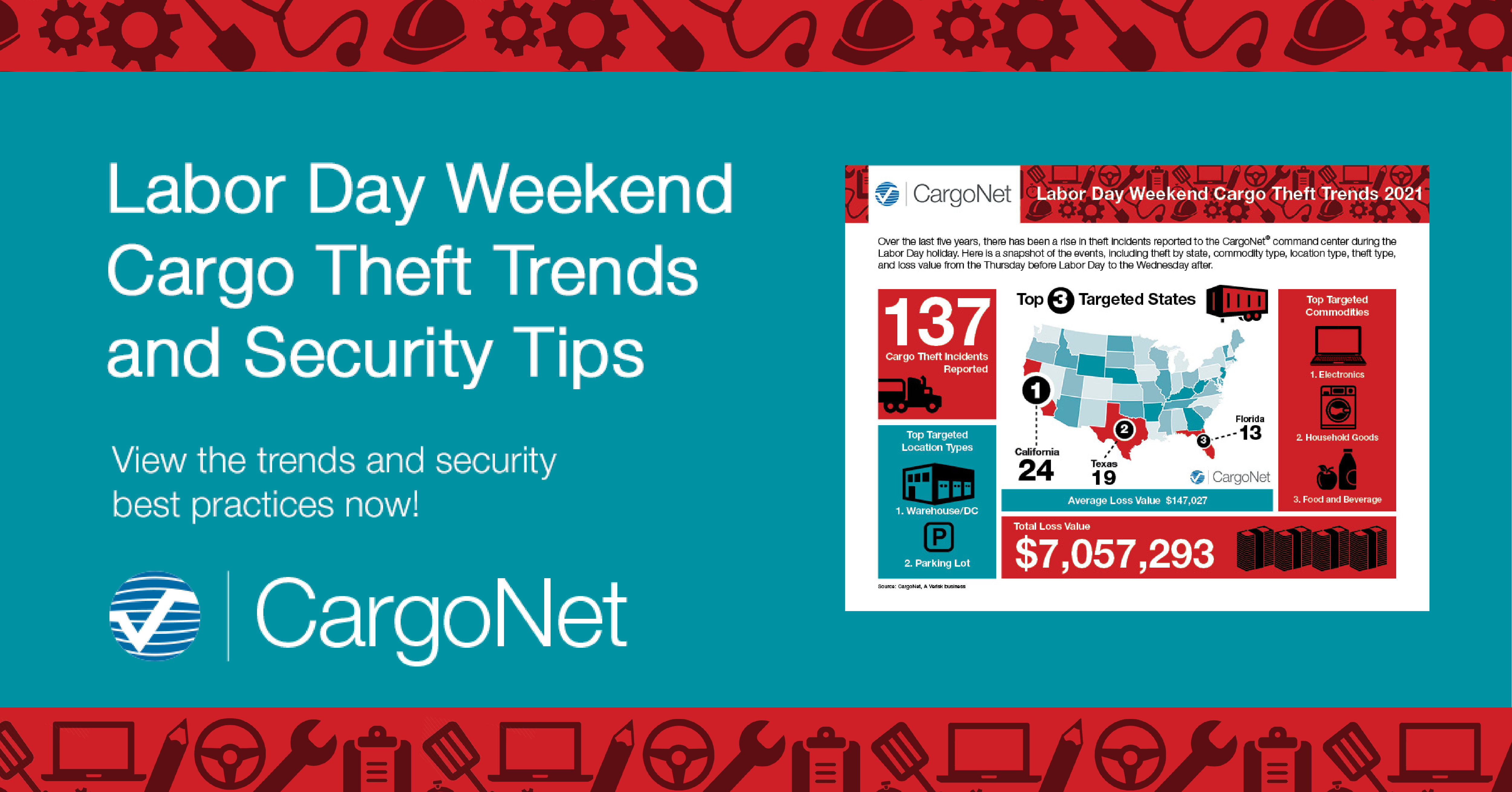 Labor Day Weekend Cargo Theft Trends and Security Tips | CargoNet